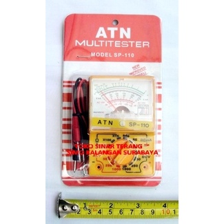 Jual MULTITESTER Analog ATN SP-110 Kecil AC-DC AVOMETER Listrik Mini ...