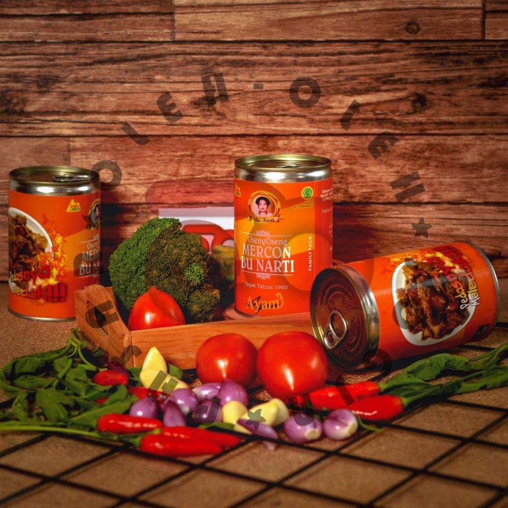 Jual Oseng-Oseng Mercon Bu Narti Makanan Khas Jogja Kemasan Kaleng ...