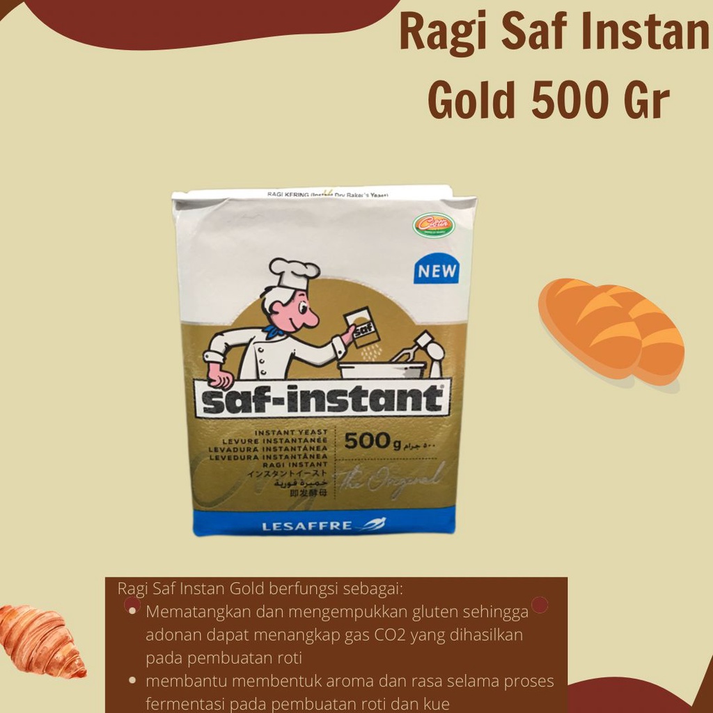 Jual Ragi Saf Instant Gold 500 gr | Shopee Indonesia