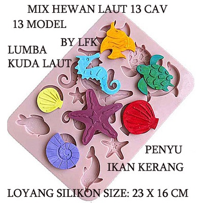 Jual IMPORT PREMIUM CCS LYS SEA ANIMAL 13 MODEL LIFE HEWAN LAUT KERANG ...