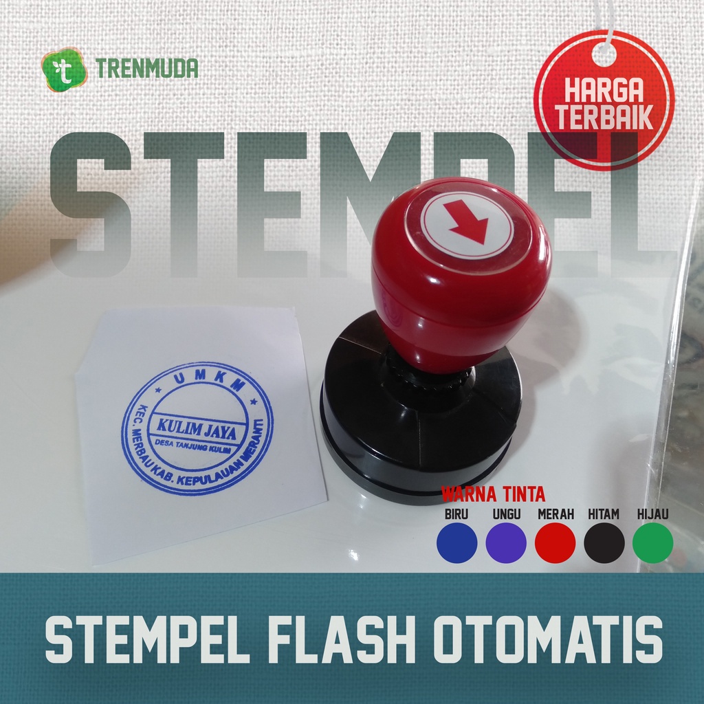 Jual STEMPEL FLASH OTOMATIS RAPI DAN TAHAN LAMA | Shopee Indonesia