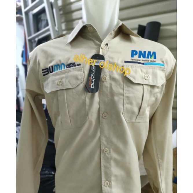 Jual Kemeja PNM mekaar baju PNM mekaar seragam PNM mekaar Pdh PNM ...