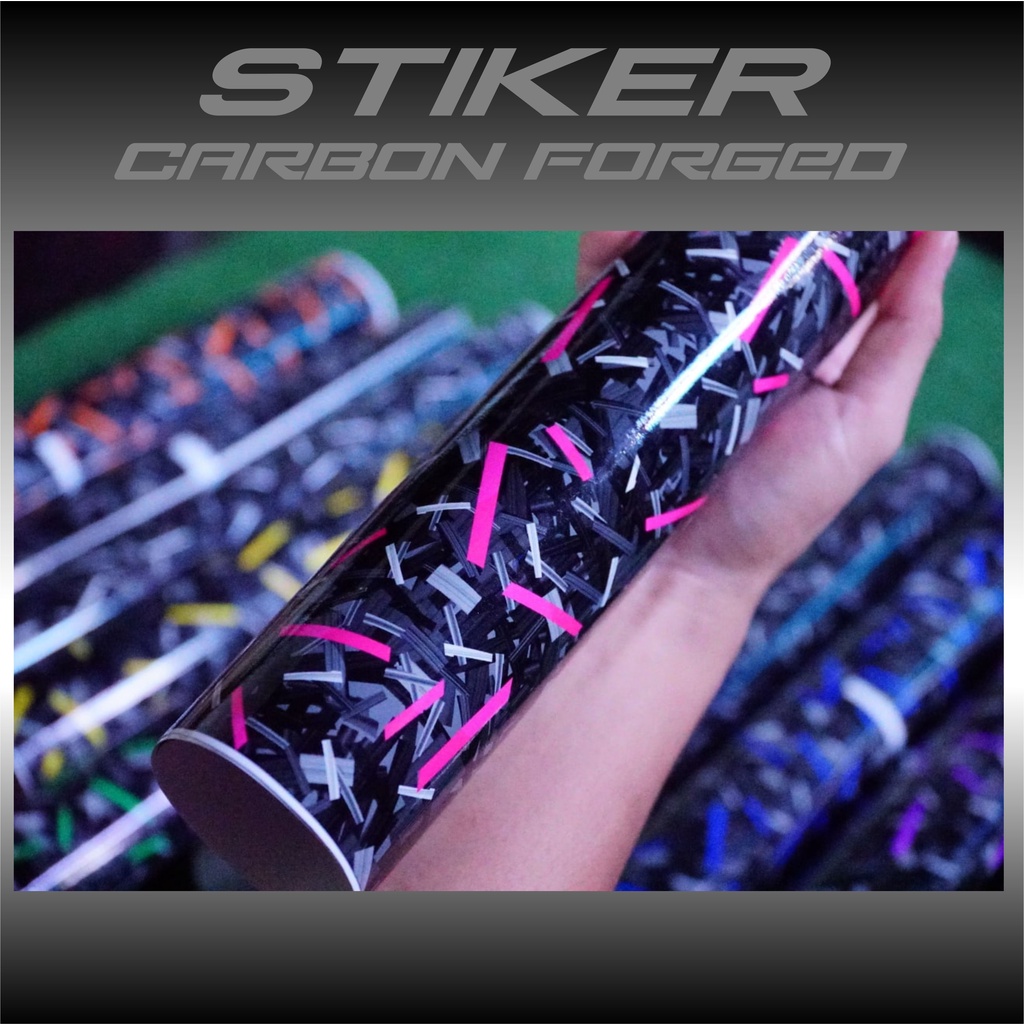 Jual Sticker Motif Carbon Forged - Stiker Karbon Forged Ukuran 50 X 100 ...