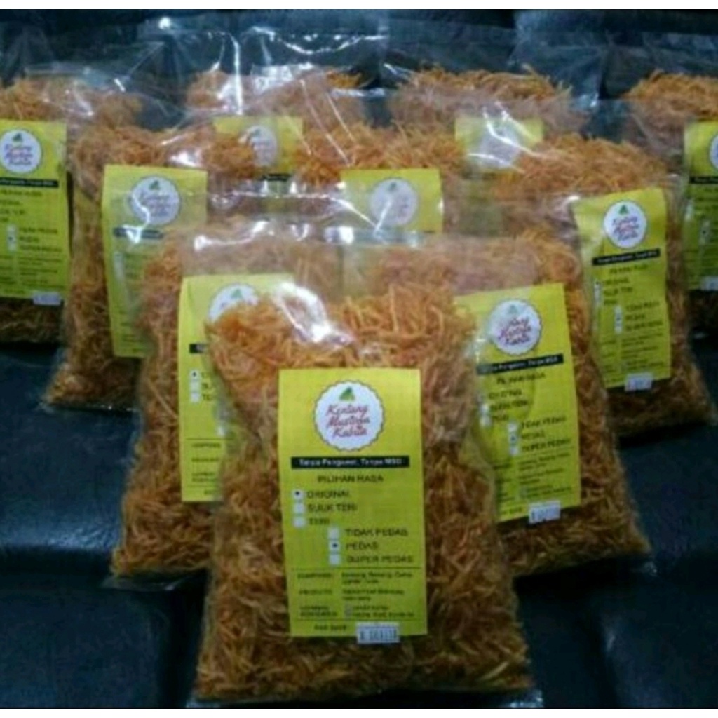 Jual Kentang Mustofa Kabita 1kg Original Pedas Manis Daun Jeruk Keripik ...