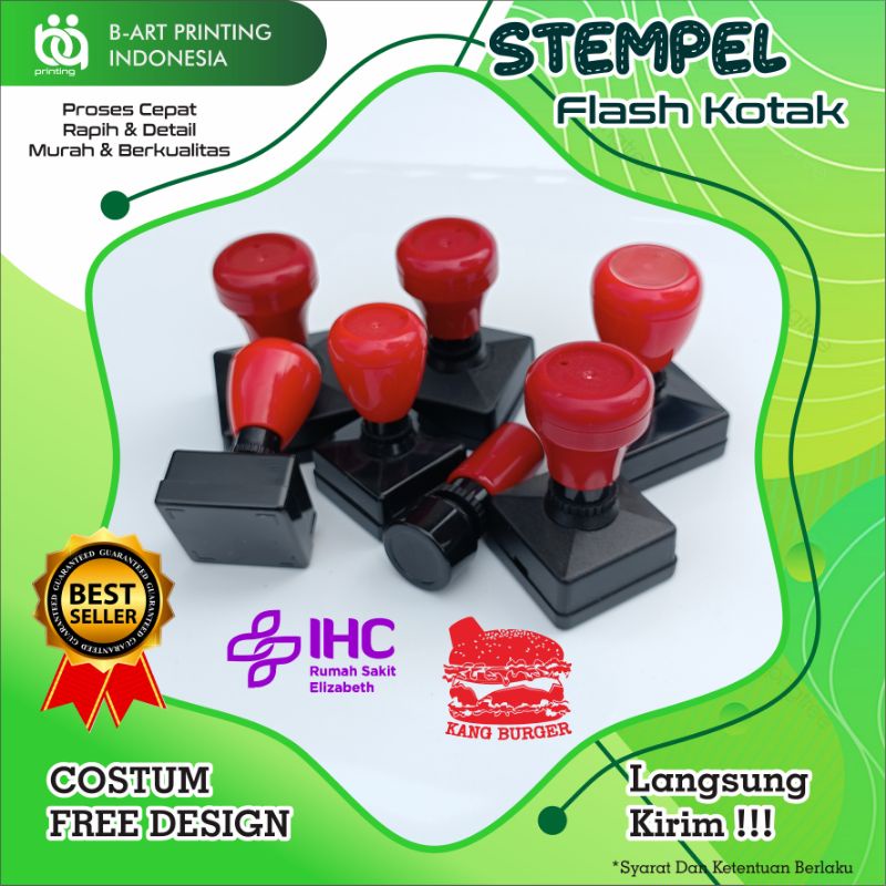 Jual Stempel Sekolah Kantor Lembaga Stempel Flash Kilat Pembuatan ...