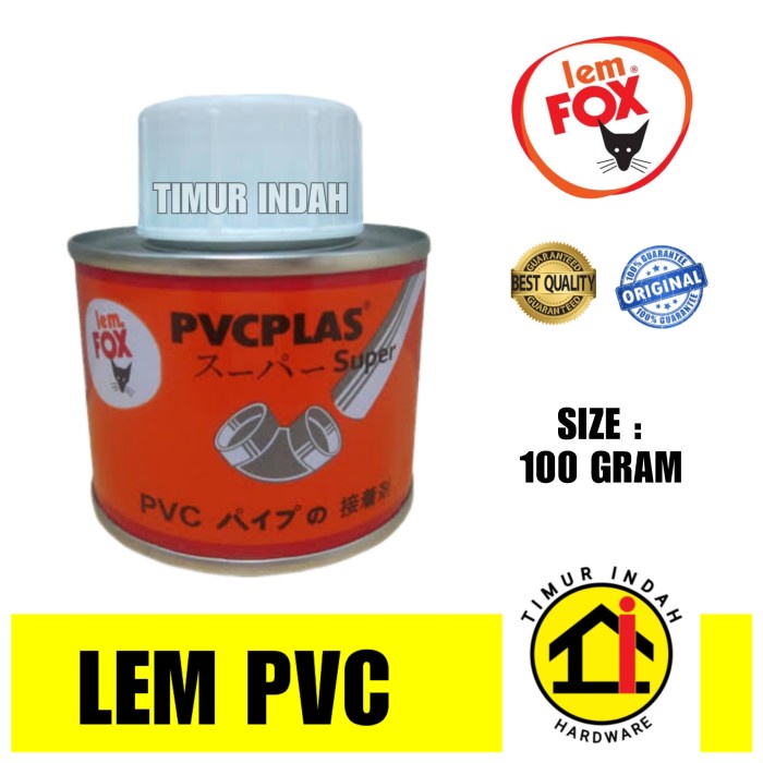 Jual Lem pipa pvc PVCPLAS - KALENG 100 GRAM | Shopee Indonesia