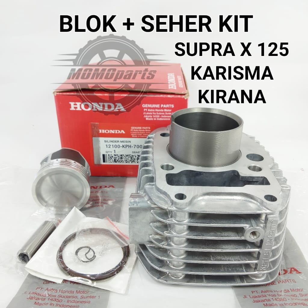 Jual ORIGINAL BLOK SEHER SET KOMPLIT PLUS PISTON KIT HONDA KARISMA SUPRA X 125 KIRANA KUALITAS ...