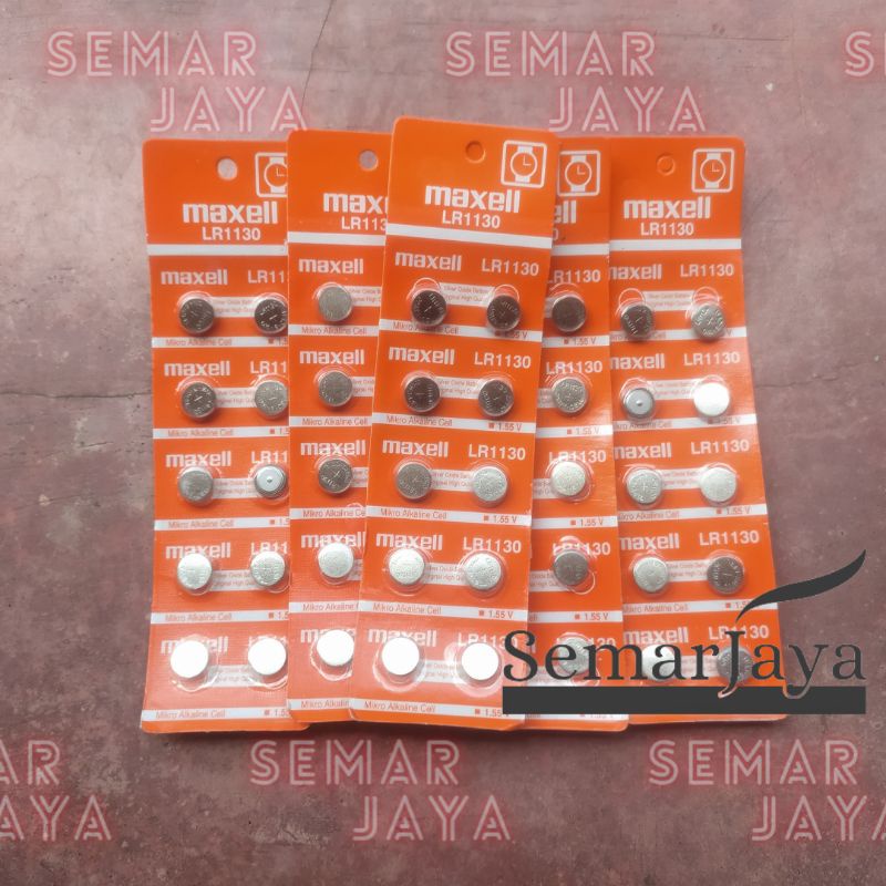 Jual LR 1130 | Maxell Baterai LR1130 l Battery LR1130 l Baterai AG10 ...
