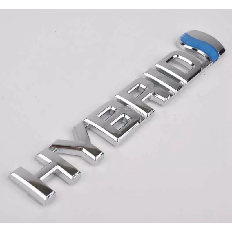 Jual Emblem logo tulisan HYBRID variasi hiasan mobil | Shopee Indonesia