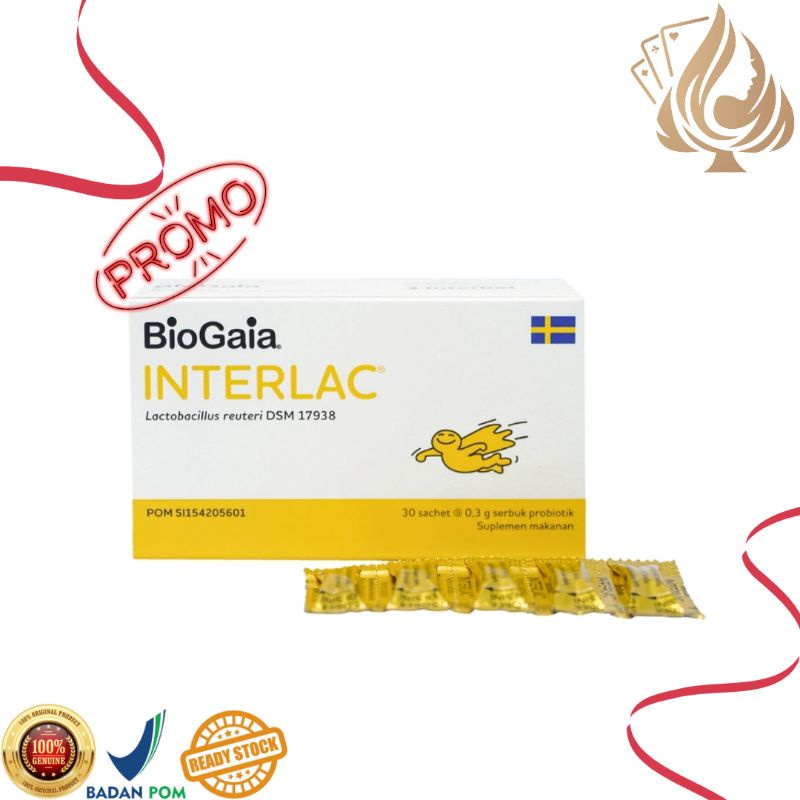Jual Interlac BioGaia Probiotic Probiotik Probiotics Mini Pack Serbuk ...