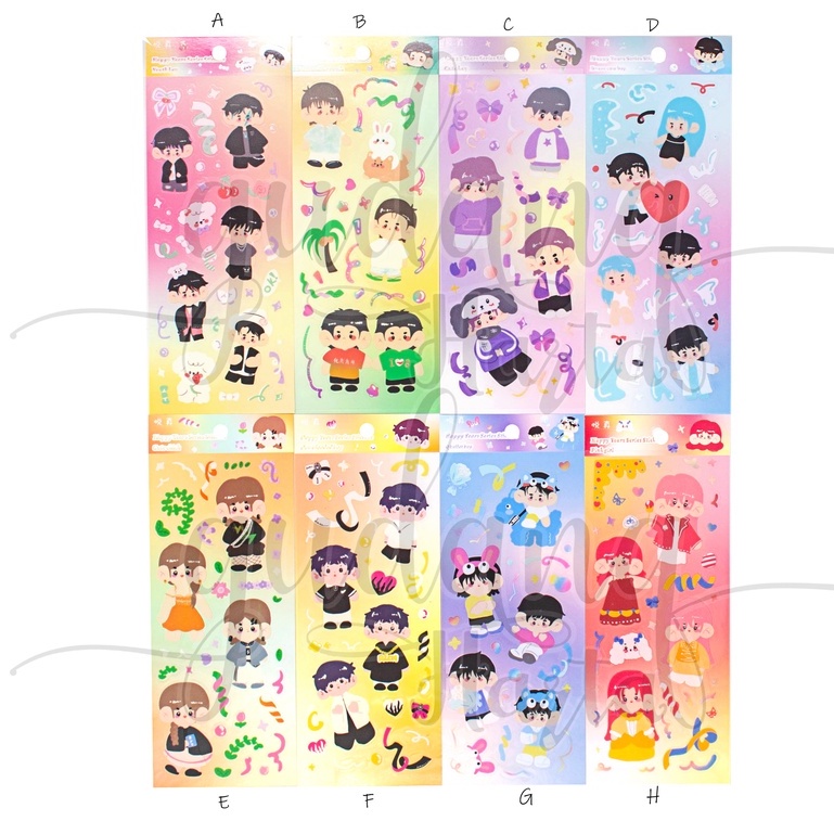 Jual Stiker Favourite Boy Sticker Motif Cowok Unik DIY Scrapbook GH ...
