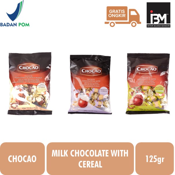 Jual Chocao Milk Chocolate Pralines Cereal / Coklat Italy isi Sereal ...