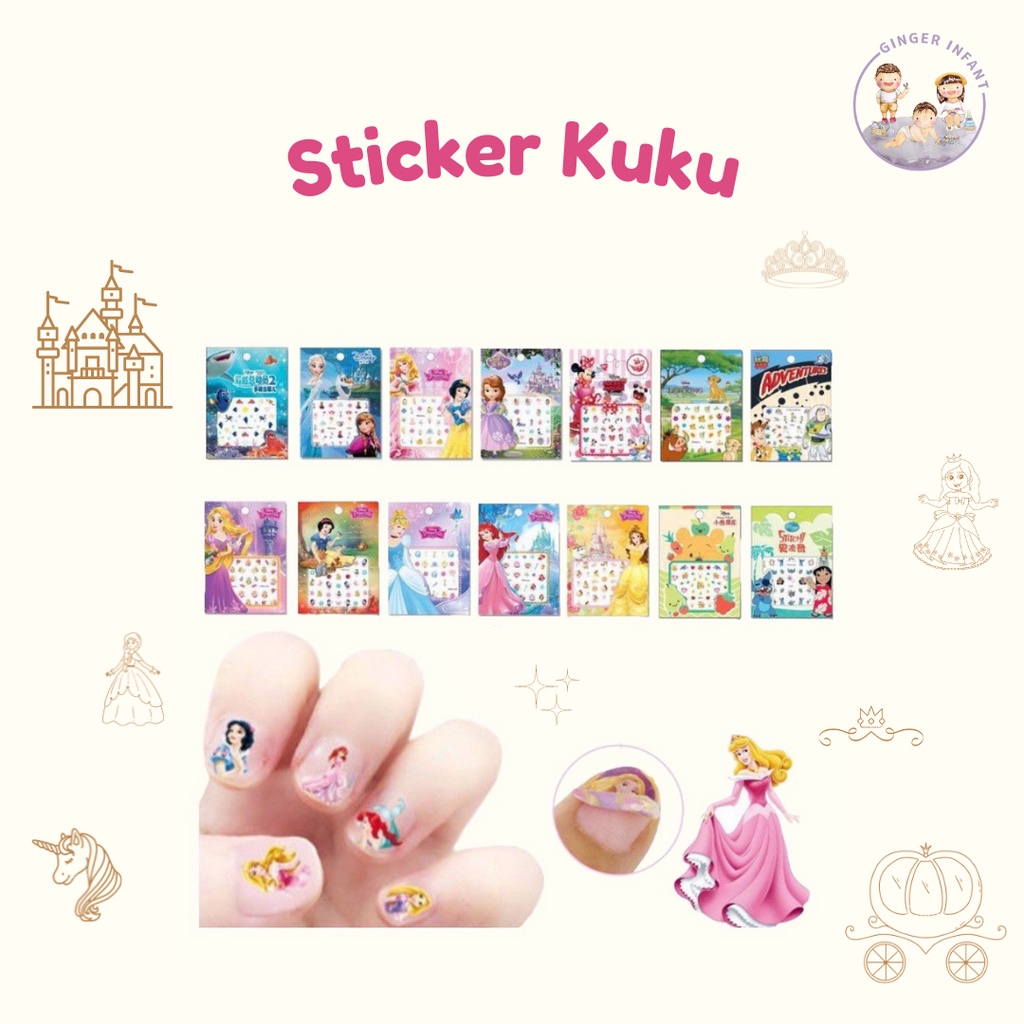 Jual sticker kuku anak mainan anak mainan sticker by gingerinfant ...