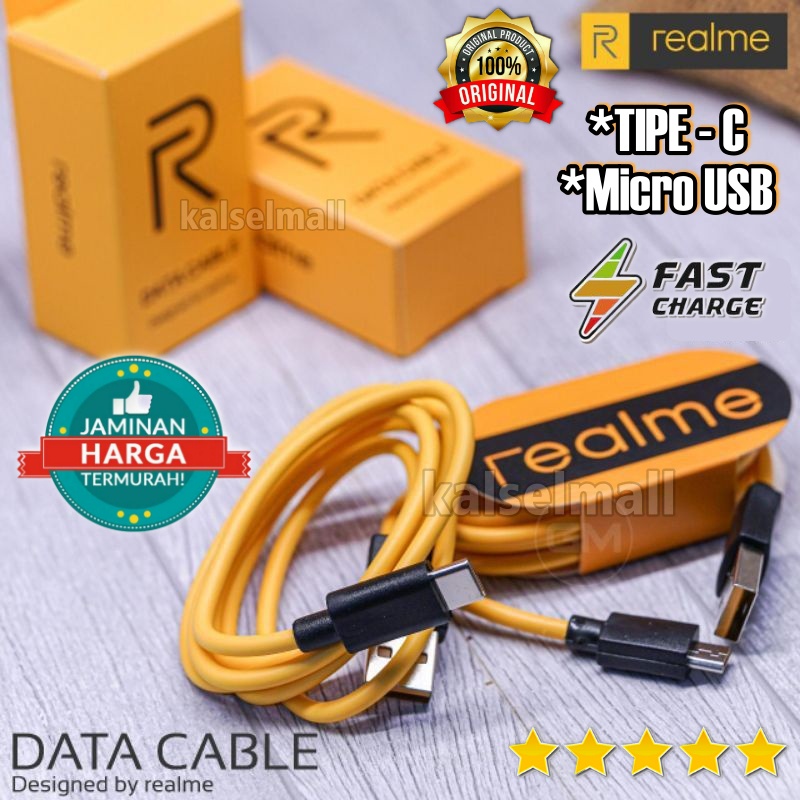 Jual ORIGINAL Kabel Data Cesan HP Realme VOOC Qualcom 3.0 Type C Quick ...