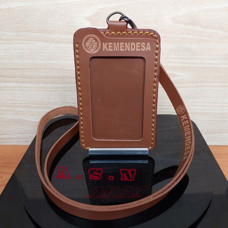 Jual Id Card Kulit KEMENDES Id Card Kulit Kementerian Desa | Shopee ...