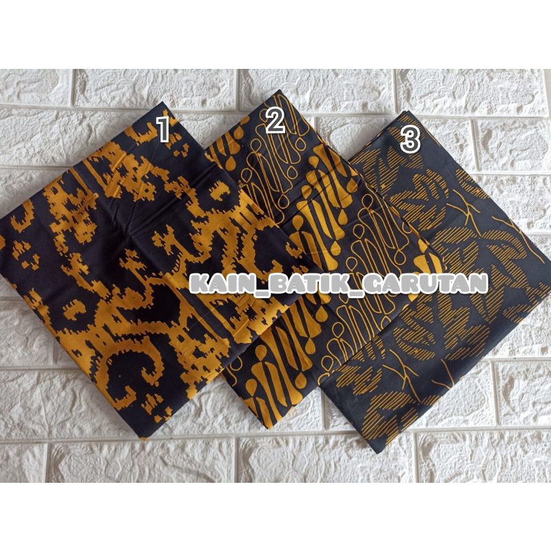 Jual Kain Batik Cap Handmade Kuning Hitam Kain Batik Kuning Hitam Batik ...