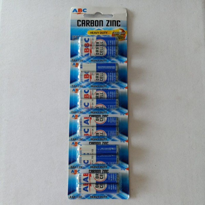 Jual ABC Baterai AAA A3 BIRU - Batre AAA ABC Remote TV | Shopee Indonesia