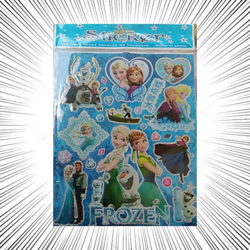 Jual Stiker Karakter Frozen Elsa Anna | Shopee Indonesia