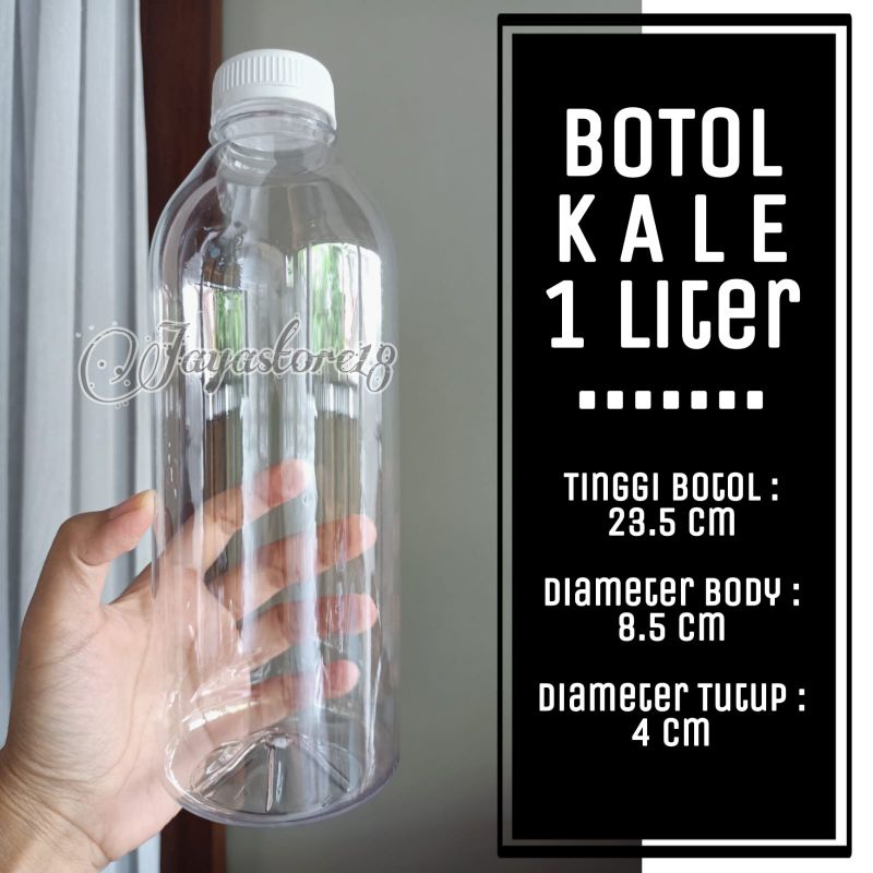 Jual BOTOL KALE 1liter tebal 49gr BOTOL KENANGA KHUSUS GOSEND GRAB ...