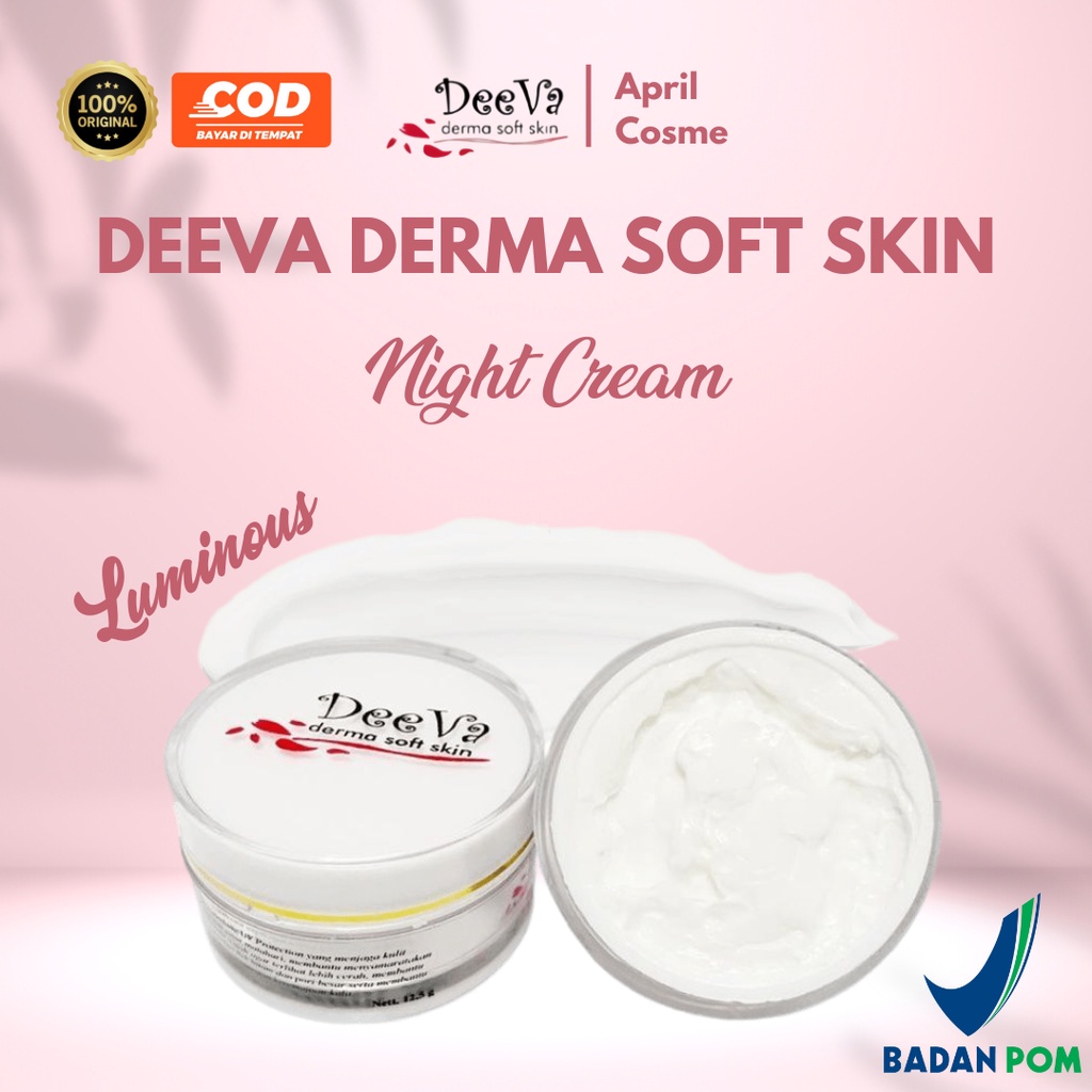 Jual Deeva Derma Soft Skin Luminous Glow Night Cream BPOM 12,5 g ...