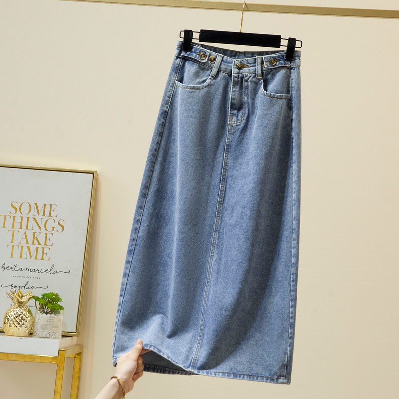 Jual Rok Jeans Wanita Denim Jeans / A-Line Jeans Wanita Korean Style ...