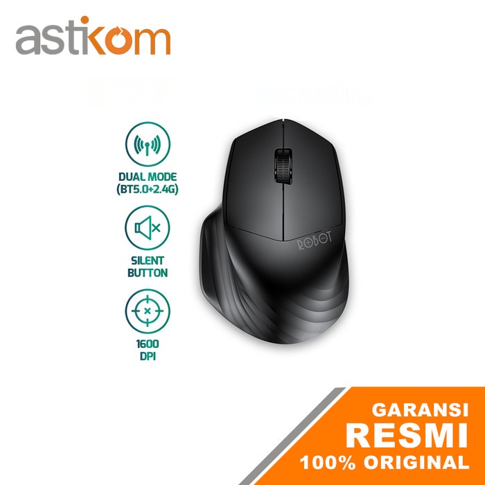 Jual Mouse Robot M350 Black Silent Click | Shopee Indonesia