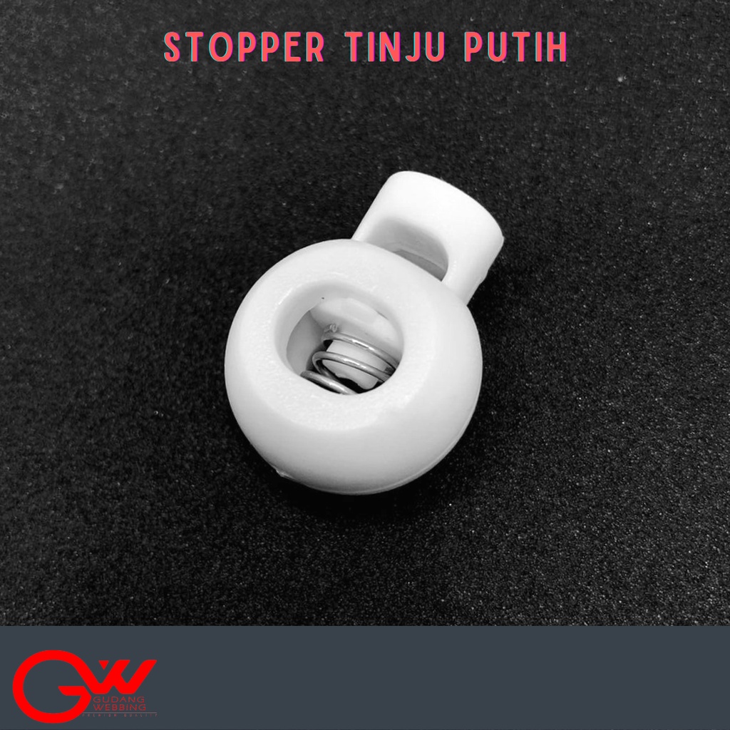 Jual Stopper Tali Kur / Stopper TINJU EAGLE PUTIH Acetal (100pcs ...