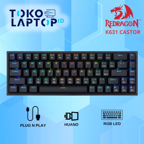 Jual Redragon Castor K631 RGB 68 Keys Mechanical Gaming Keyboard | Shopee Indonesia