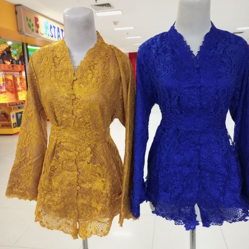 Jual BAJU ATASAN KEBAYA LENGAN PANJANG LENGAN 7/8 BAHAN FULL BROKAT ...