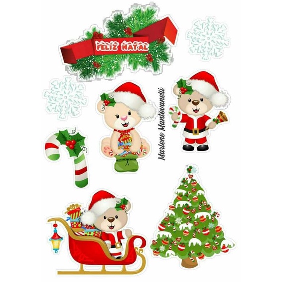 Jual Topper cake custom ucapan tema natal / marry christmas | Shopee ...