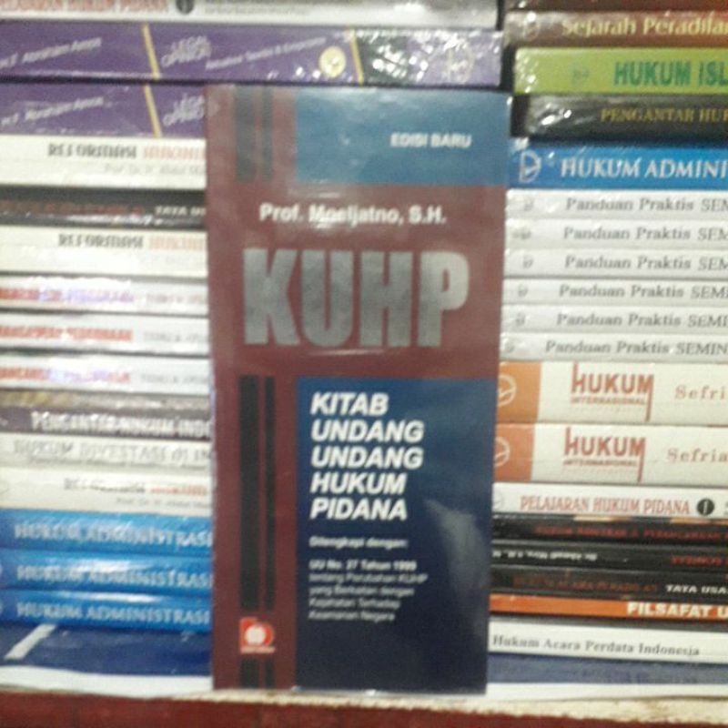 Jual KUHP KITAB UNDANG-UNDANG HUKUM PIDANA EDISI BARU PROF MOELJATNO SH ...