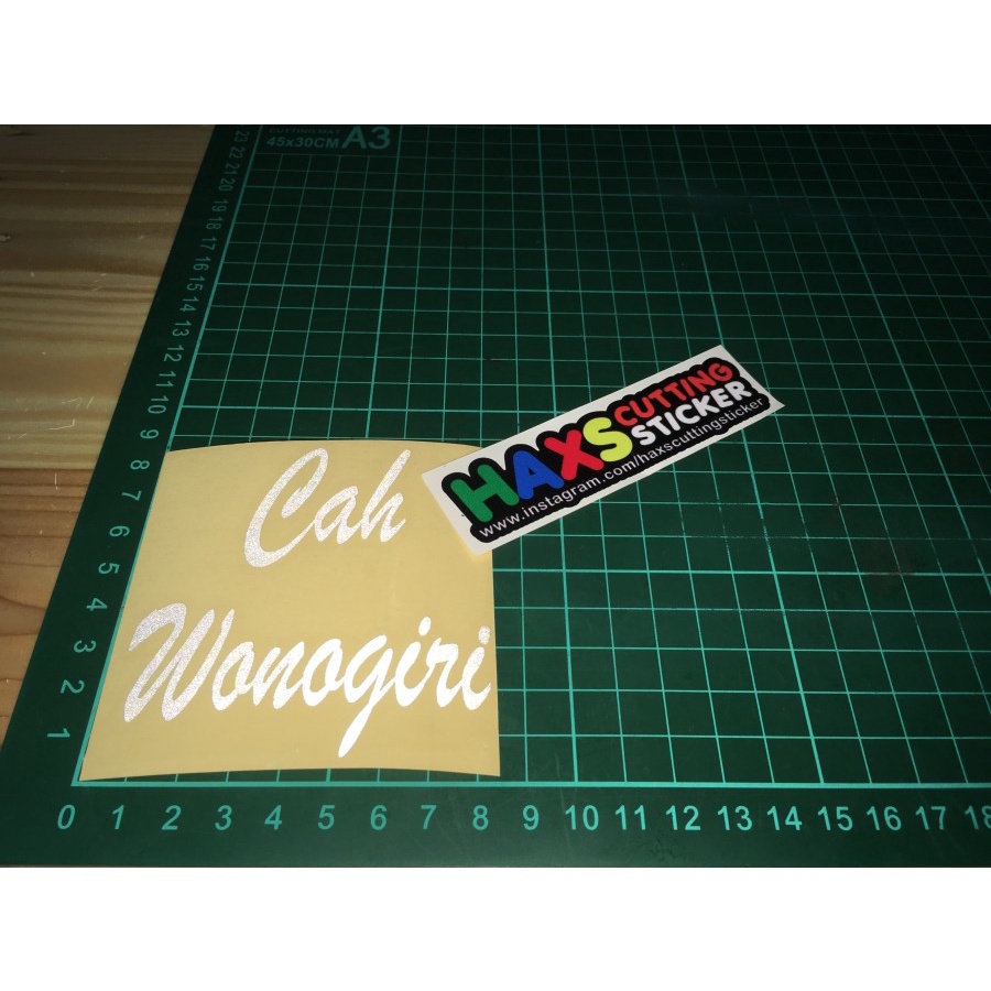Jual Cutting Sticker Cah Wonogiri Ukuran 8 Cm | Shopee Indonesia
