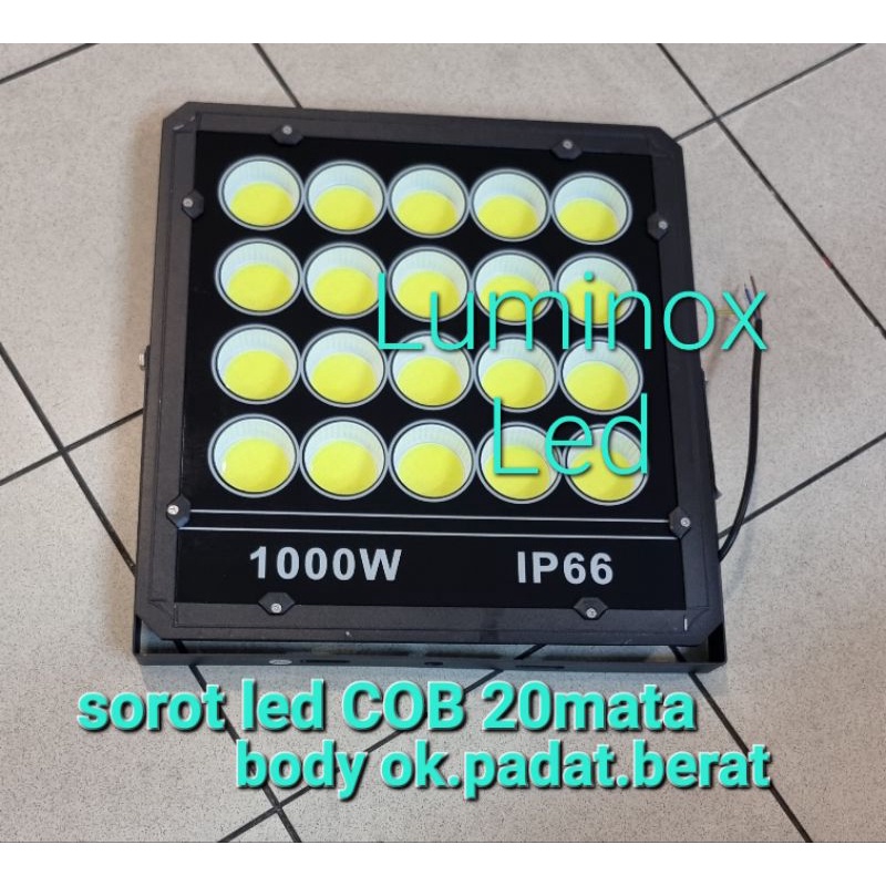 Jual lampu tembak cob 1000w 1000watt / sorot 1000 watt flood light led ...