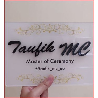 Jual Custom Akrilik Acrylic Cue card B5 Cue card MC Cutting Letter ...