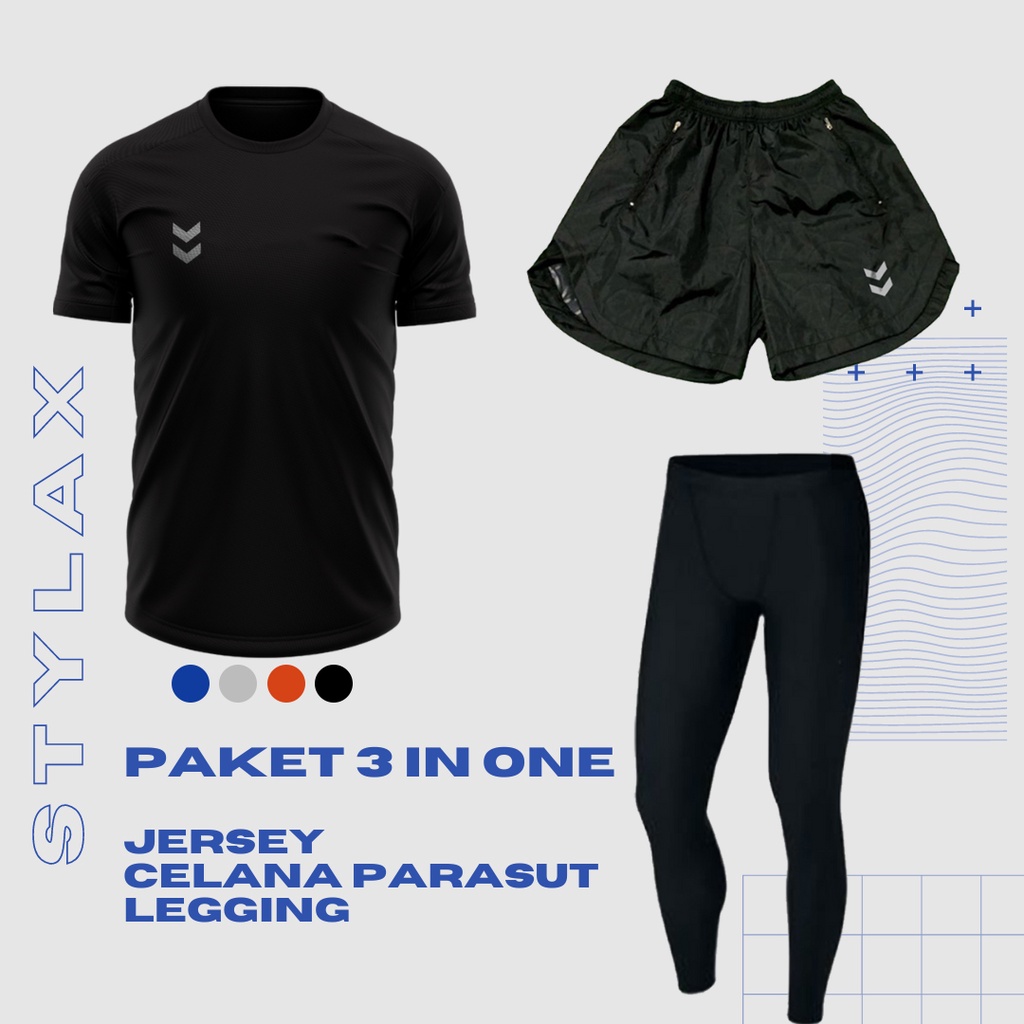 Jual Stelan Jersey Celana Legging Manset Olahraga Lari Running Voli ...