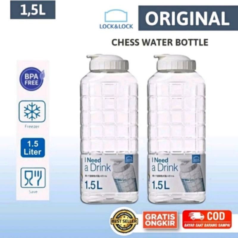 Jual LOCK & LOCK Chess Water Bottle Botol Minum 1.5 L (HAP812) | Shopee ...