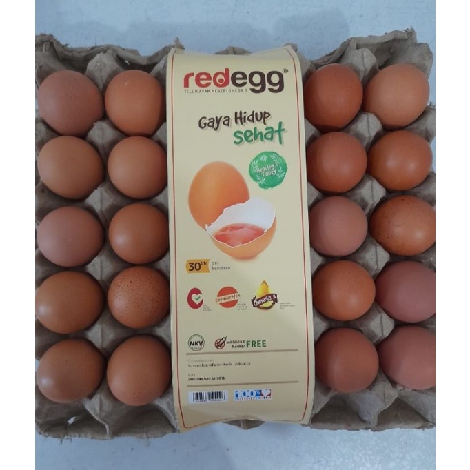 Jual Telur Omega 3 Paket Ekonomis, kemasan tray isi 30 btr | Shopee ...