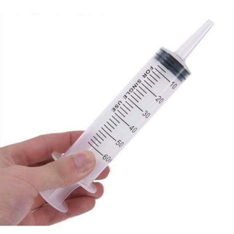 Jual Syringe 60ml lubang tengah /spuit 60cc lubang tengah / Spuit Ngt | Shopee Indonesia
