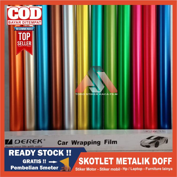 Jual Stiker Skotlet Motor Metallic Doff Sticker Scotlite Motor Metalik ...