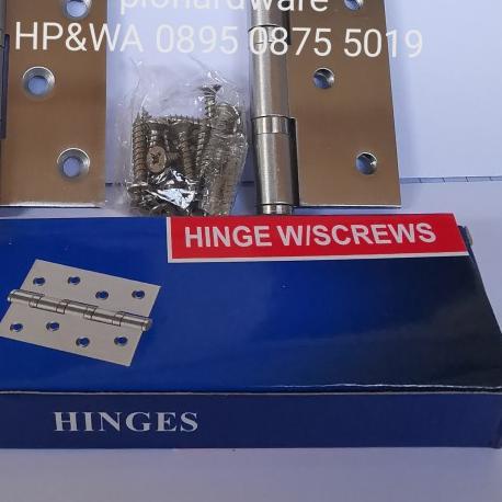 Jual Engsel SLG 5 inchi Engsel Pintu 1 pasang - Putih | Shopee Indonesia