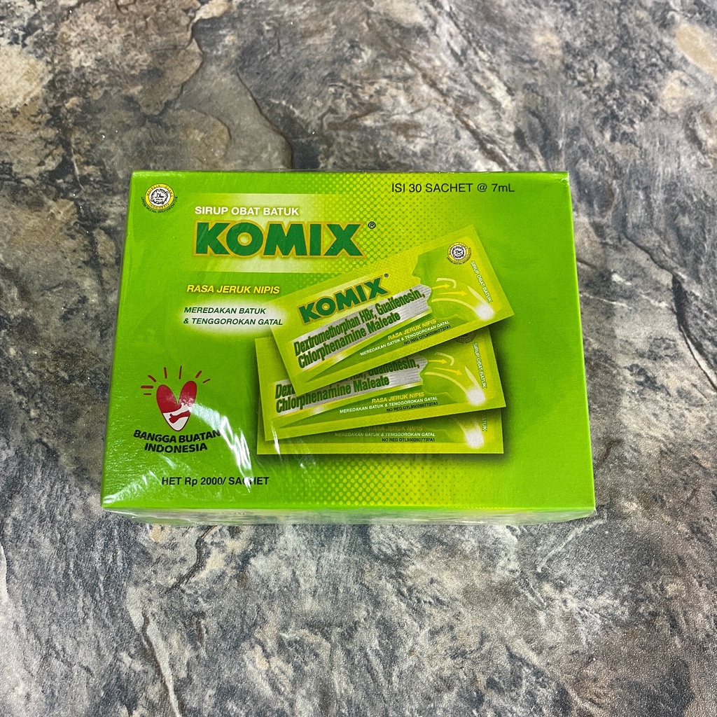 Jual KOMIX Obat Batuk Dewasa kemasan Sachet 1 dus Varian | Shopee Indonesia