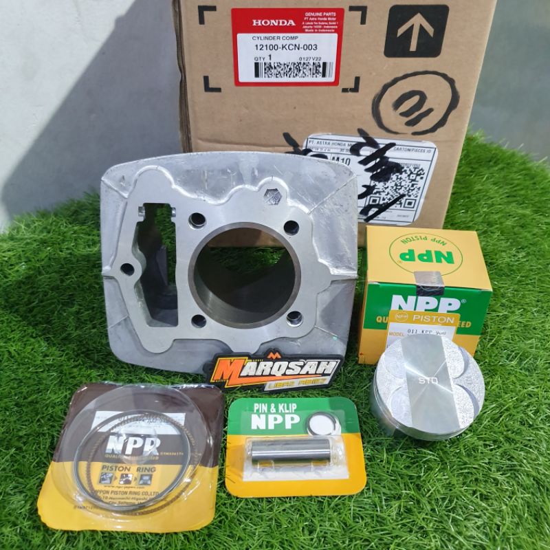 Jual Silinder Cylinder Blok Tiger Ori AHM Set Piston CBR CB150R STD 50 ...