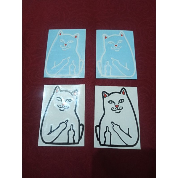 Jual Sticker Stiker Kucing Fucek Rip n Dip Cat Meme Cutting Viral ...