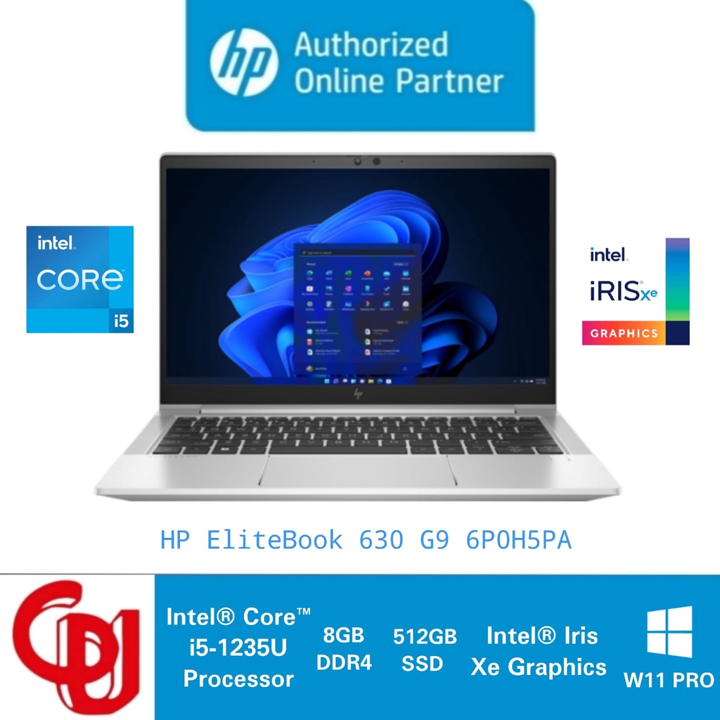 Jual HP EliteBook 630 G9 6P0H5PA i5-1235U 8GB 512GB SSD 13.3" FHD Win11 ...