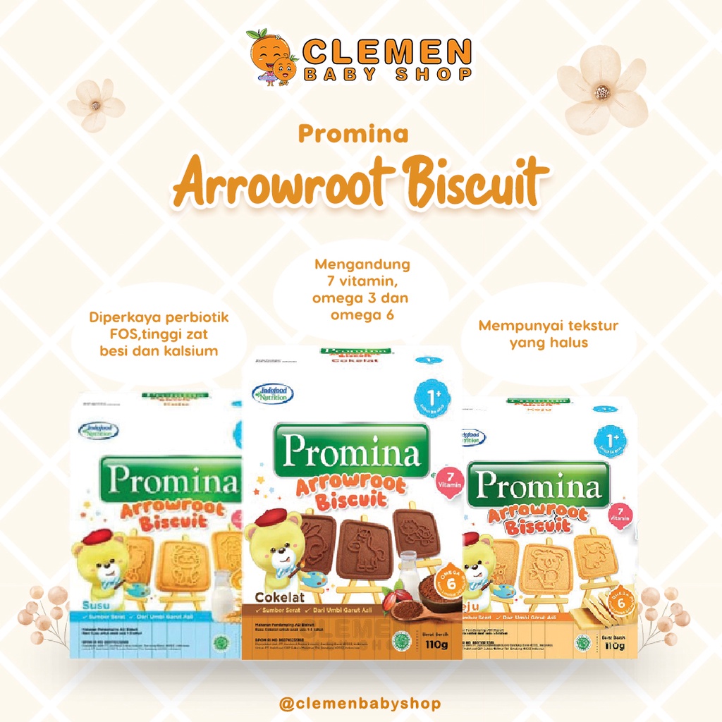 Jual Promina Arrowroot Biskuit (12+ Bulan) 110gr | Shopee Indonesia