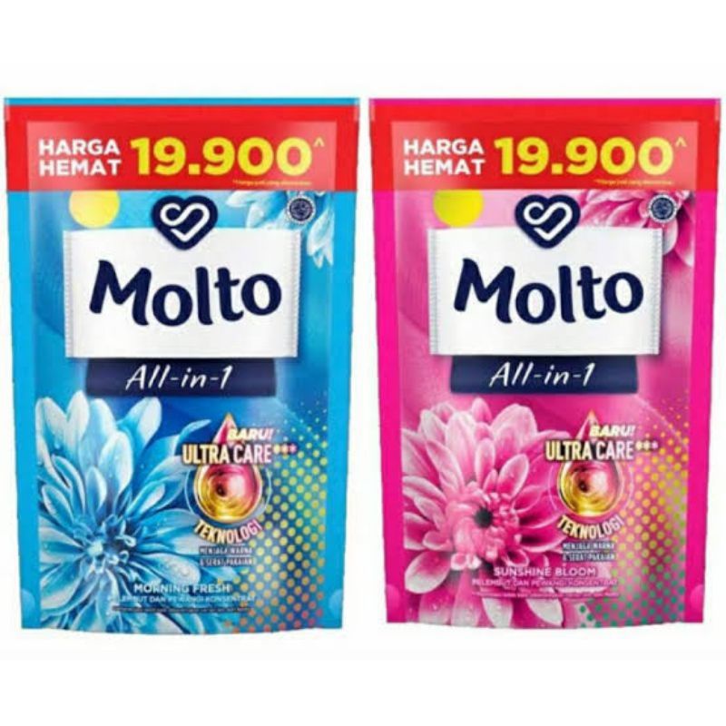 Jual [PROMO] MOLTO 650 ml (pengharum dan pelembut pakaian) | Shopee ...
