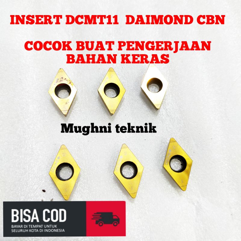 Jual INSERT BUBUT MATA BUBUT PAHAT BUBUT DCMT1104 DAIMOND CBN BUKAN DNMG VCMT CCMT | Shopee ...
