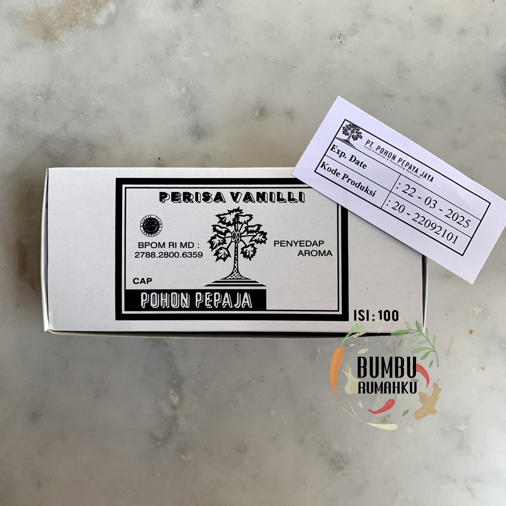 Jual Perisa Vanilli / Vanilla Bubuk Sachet / Vanilla Powder Sachet cap ...