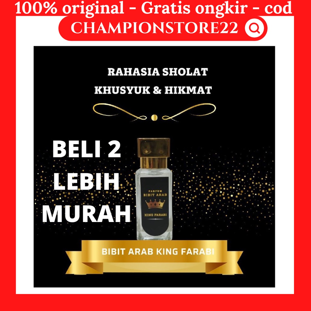 Jual Parfum Sholat King Farabi Bibit Arab Dubai Parfume EDP Non Alcohol 35ml | Shopee Indonesia
