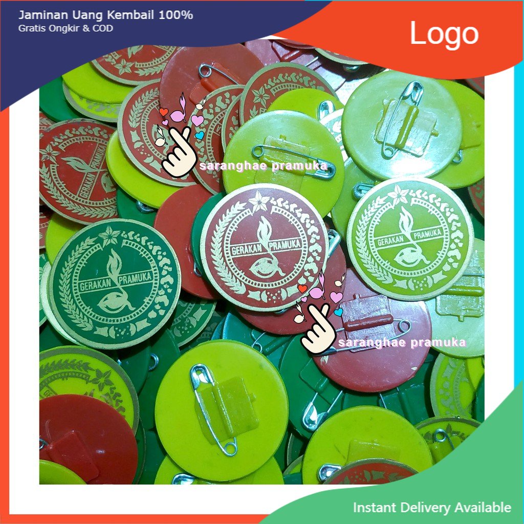 Jual Ready Pin Pramuka Tanda Topi Pramuka Emblem Putri Boni Pramuka ...